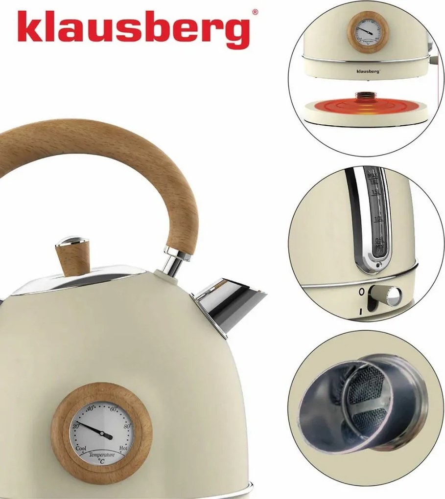 Rychlovarná konvice 1,8L s teploměrem