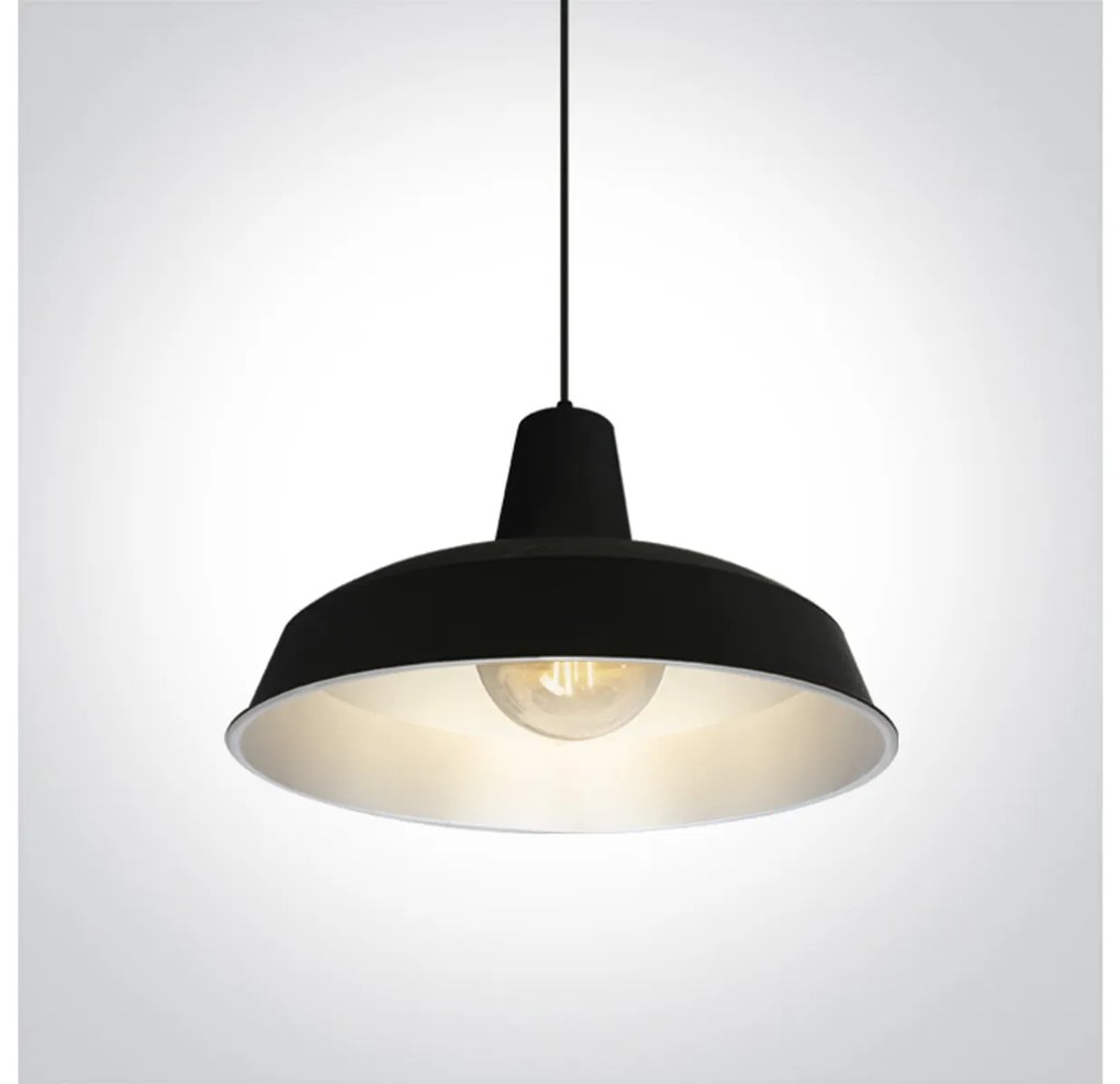 ONE Light 63020/B/G závěsné svítidlo, černé, šedé, E27, ø40cm, IP20