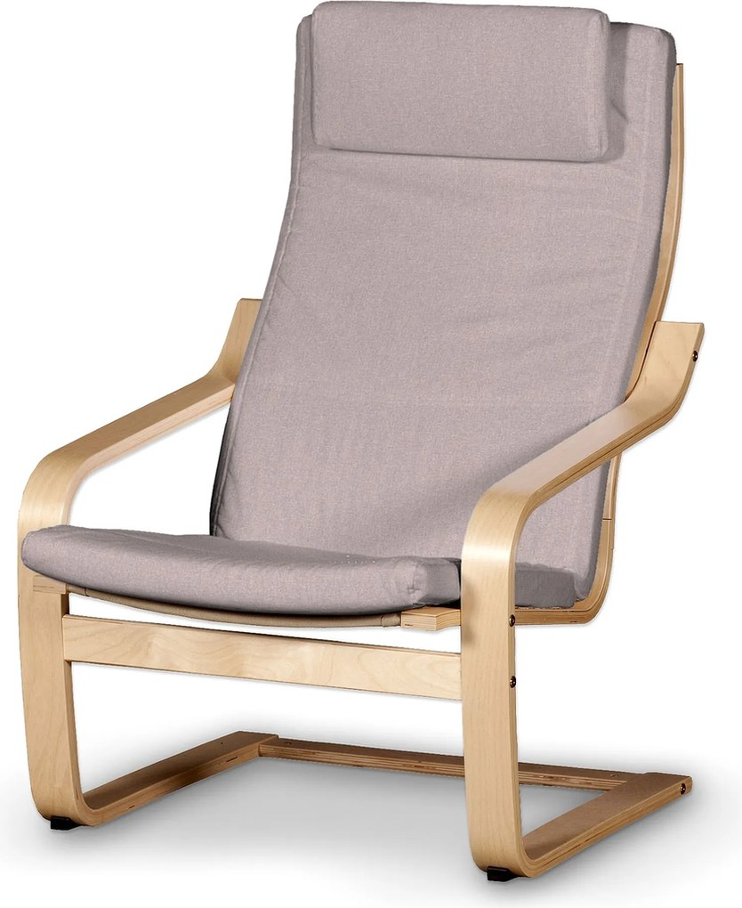 Sedák na křeslo IKEA Poäng II barva růžová látka pletený vzor