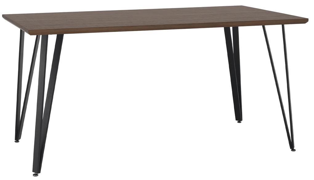 Kondela Jídelní stůl, dub / černá, 150x80 cm, FRIADO
