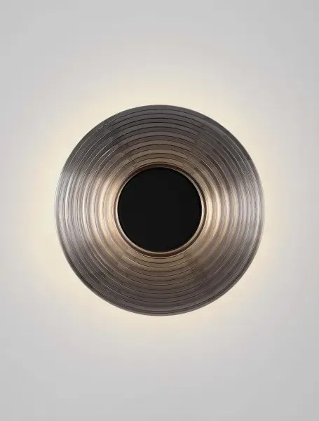 LED černá nikl & kouřové svítidlo na zeď Nous 8W