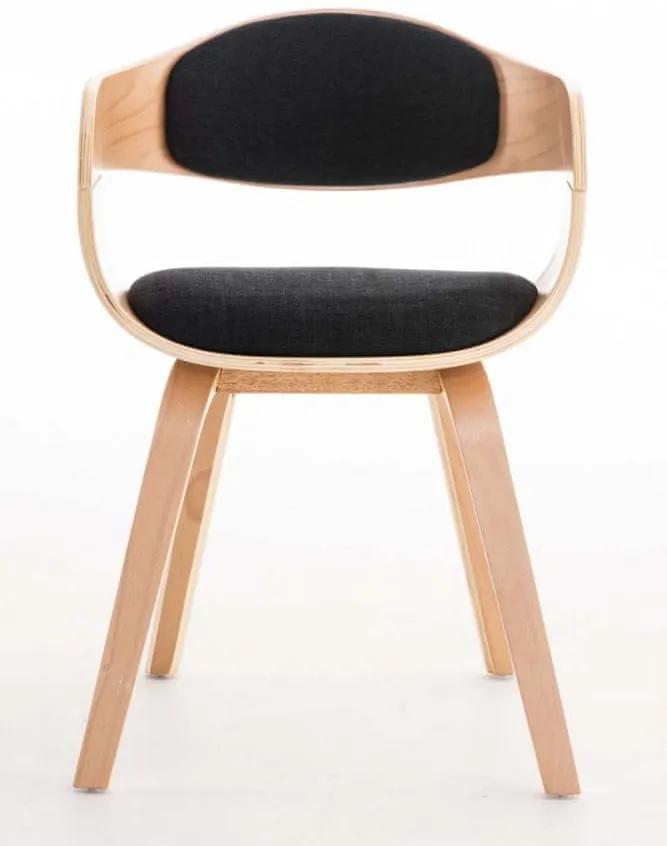Bhm germany Jídelní židle Kingston, textil, přírodní / černá