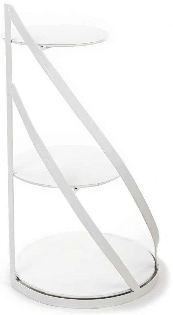 Kovový servírovací tác Nowell White, 38x60 cm