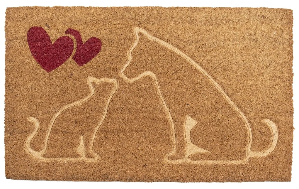 Kokosová rohožka Animal love - 75*45*1 cm