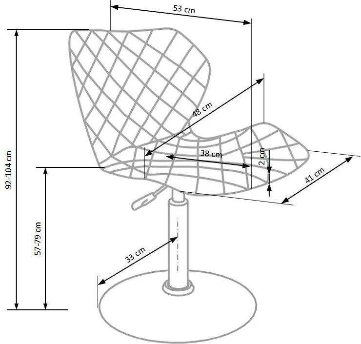 MATRIX 2 křeslo bílo - černé
