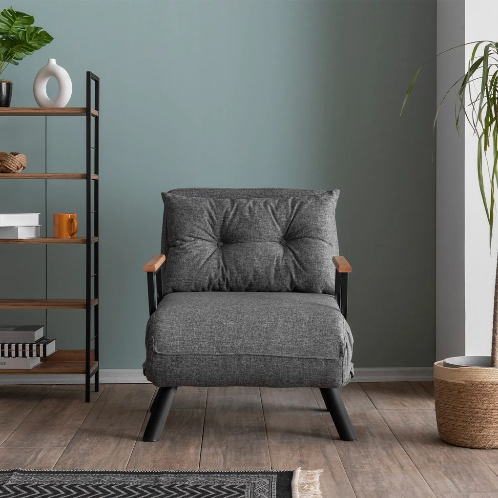 Atelier del Sofa 1-místná pohovka Sando Single - Light Grey, Světlá Šedá