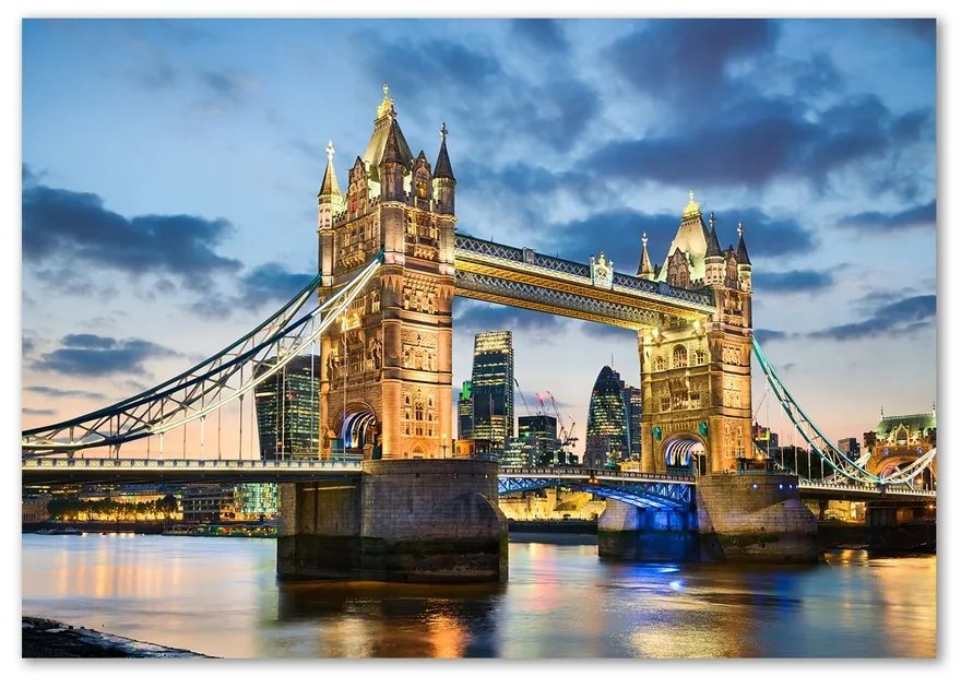 Wallmuralia Foto obraz sklo tvrzené Tower bridge Londýn 100x70 cm