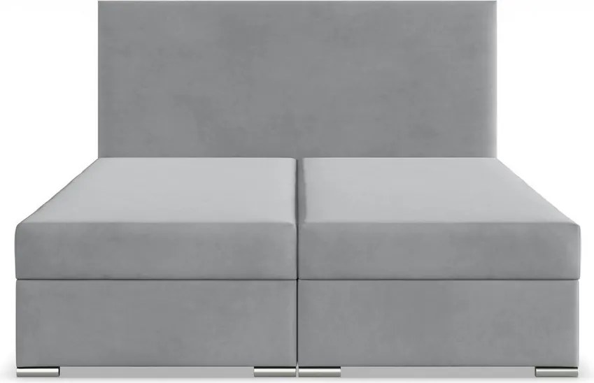 AGroup Kontinentální čalouněná postel ZONZA (160 x 200 cm) Barva látky Trinity: Tmavě šedá (Trinity 2315)