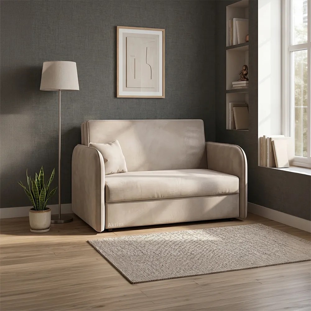 Pohovka VIVA II LOFT | 125 cm | rozkládací + úložný prostor | VÝBĚR TKANIN