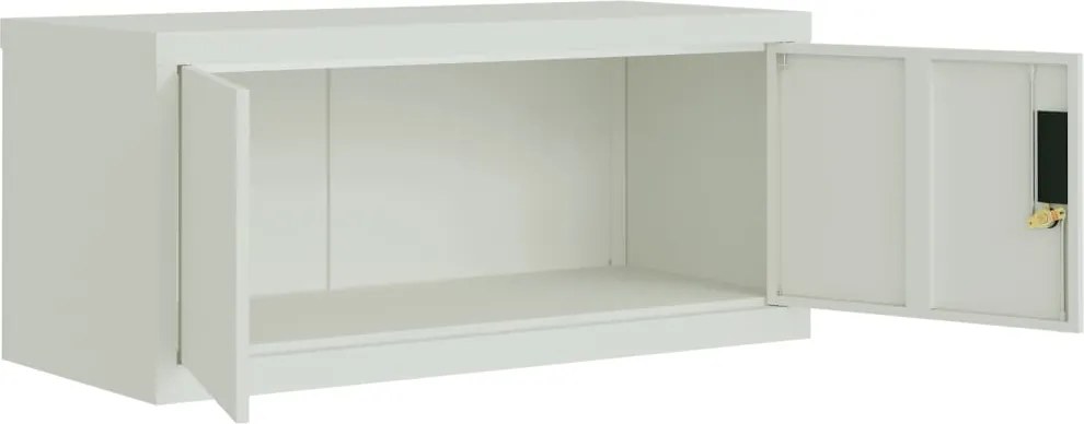 Kartotéka světle šedá 90 x 40 x 220 cm ocel 3188320