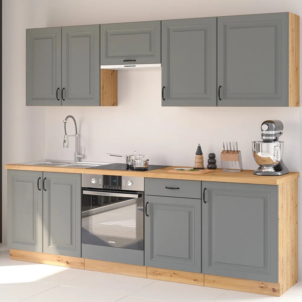 STILO ad | horní skříňka 80 NAGU-36 1F výklopná | 80 cm | HLUBOKÁ | artisan/šedá