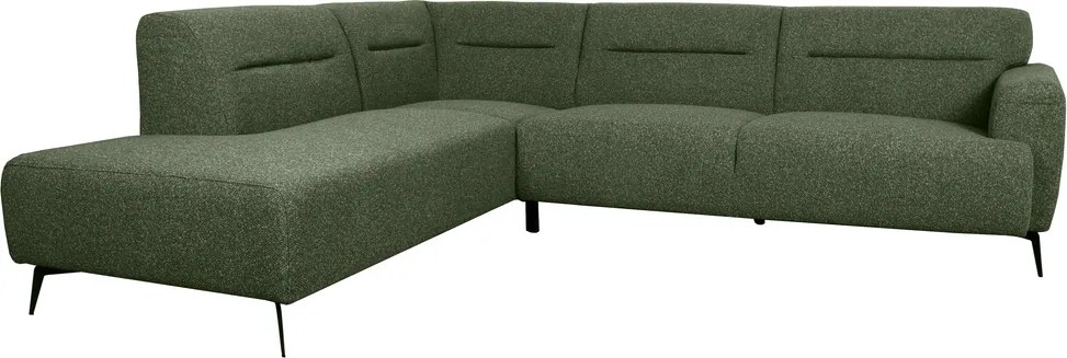 LABEL51 Pohovka do tvaru L BOLZANO Zelená 270cm levá GA-80.182