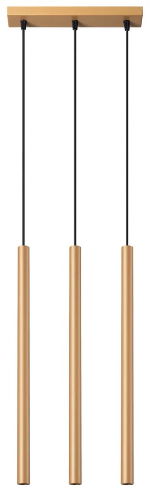 Sollux Lighting Závěsná lampa PASTELO 3L zlatá