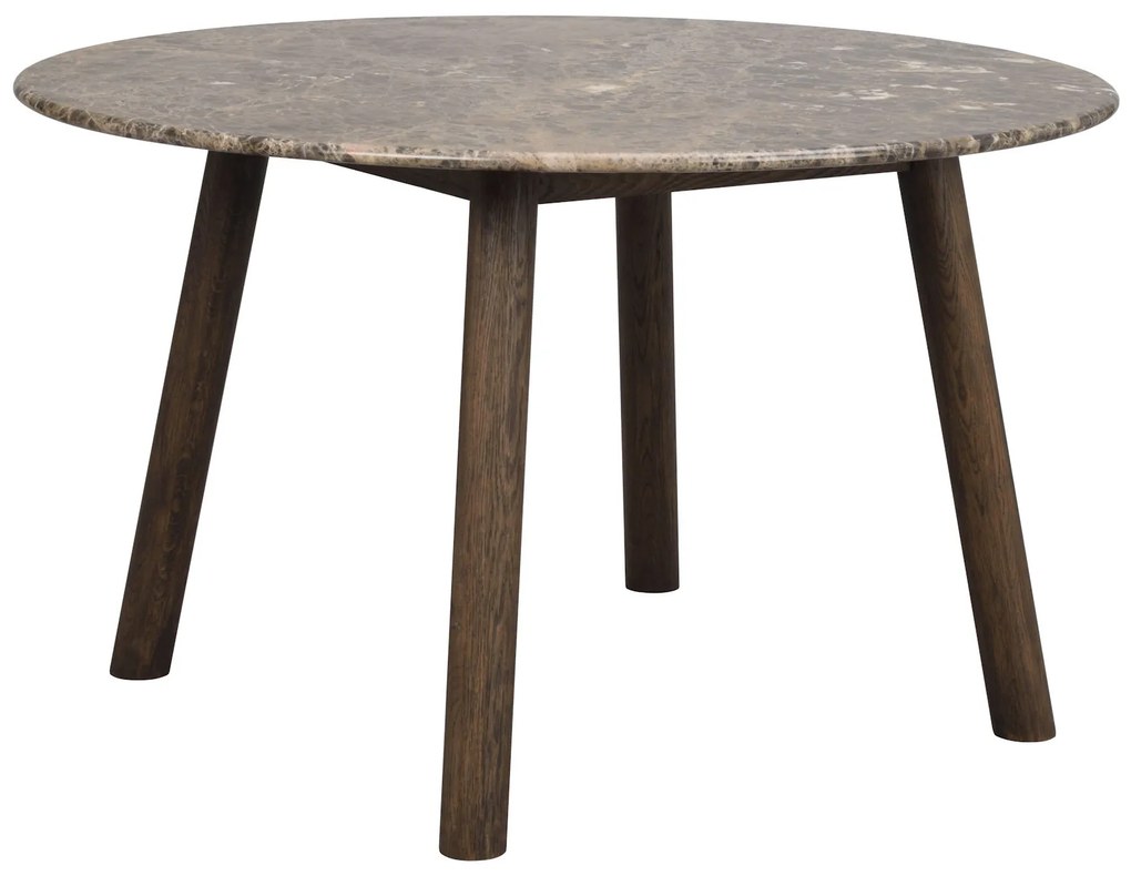 ROWICO Kulatý jídelní stůl TARANSAY hnědý ø125 cm 120863