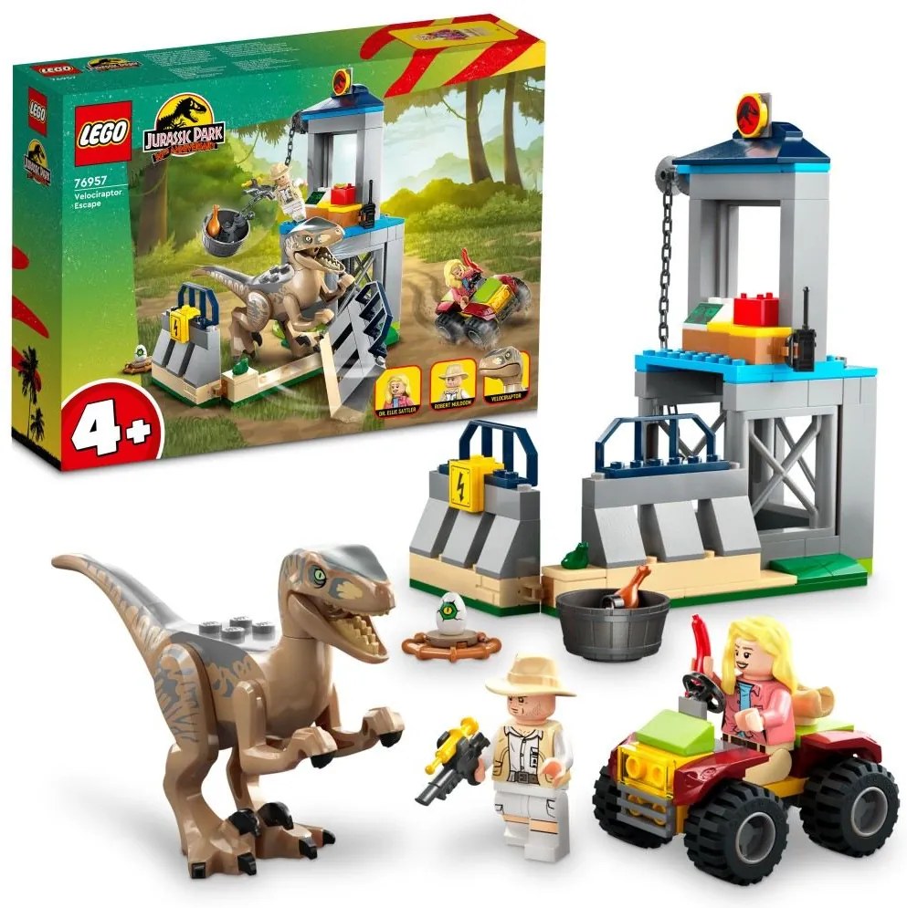 Lego stavebnice lego jurassic world 76957 útěk velociraptora
