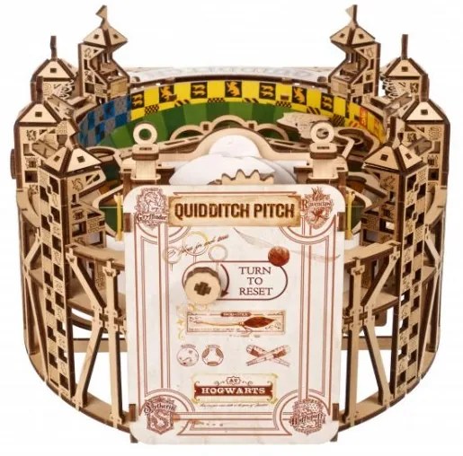 Ugears 3D dřevěné mechanické puzzle Harry Potter - Quidditch Pinball