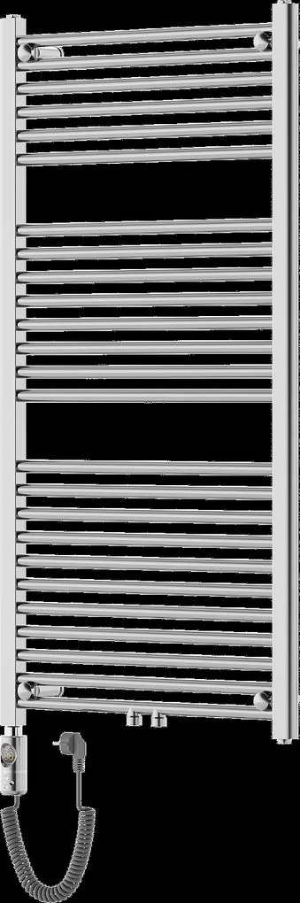 Mexen Mars, elektrické topné těleso 1200x600 mm + topná tyč 600 W, chromová, W110-1200-600-2600-01