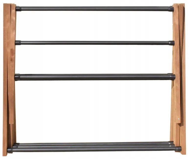 Erga Aurora, věšák na sušení prádla 73x37x97 cm na postavení, hnědá-černá, ERG-SEP-10SUSDRAURDSM