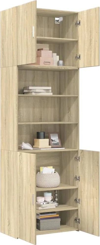 Skříň highboard dub sonoma 80 x 42,5 x 249 cm kompozitní dřevo 3281359