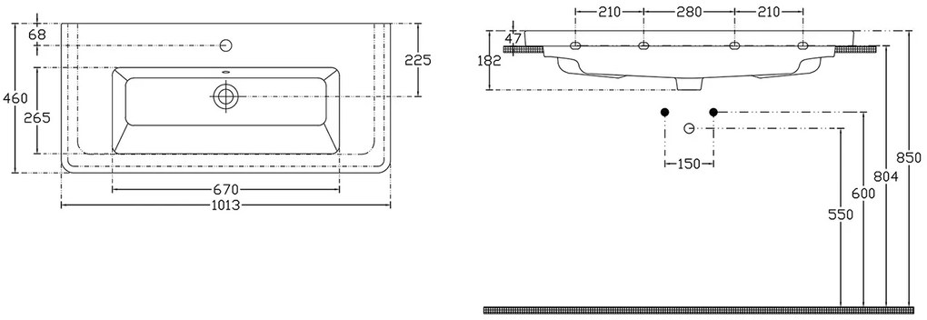 Sapho, Koupelnový set ELLA 100, bílá, KSET-012