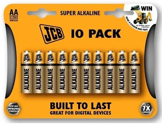 Baterie AA/LR6 JCB SUPER ALKALINE 10ks (blistr)