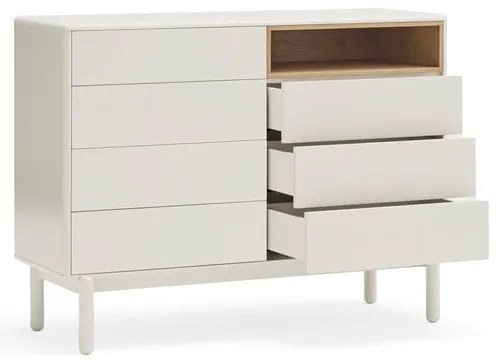 Krémová komoda 120x90x40 cm Corvo – Teulat