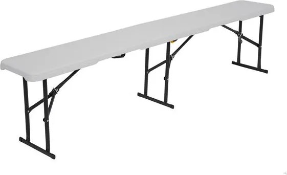 NC3404 BÍLÁ SKLÁDACÍ KEMPINGOVÁ LAVICE 180 CM NILS CAMP