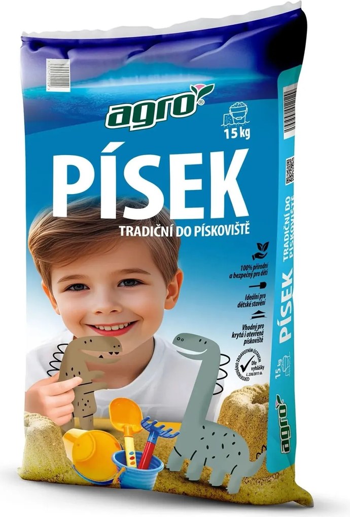 AGRO Písek tradiční do pískoviště, různé druhy, 1 ks, 15 kg