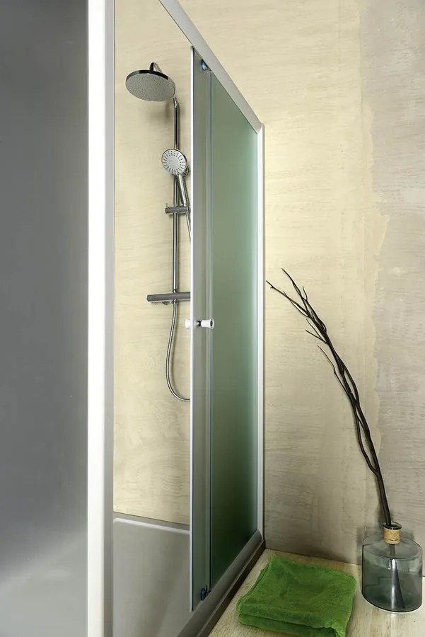 Aqualine Aqualine, AMADEO obdélníková sprchová zástěna 1100x900mm L/P varianta, sklo Brick, BTS110BTP90