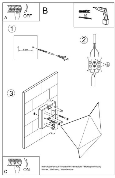 Sollux SL.0420 - Nástěnné svítidlo SOLIDO 2xG9/40W/230V bílá