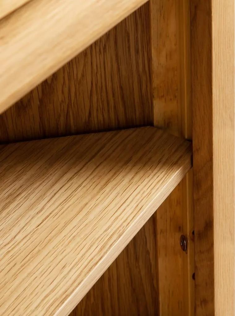 vidaXL Rohová skříňka 59 x 36 x 180 cm masivní dubové dřevo [247042] Barva: Hnědá
