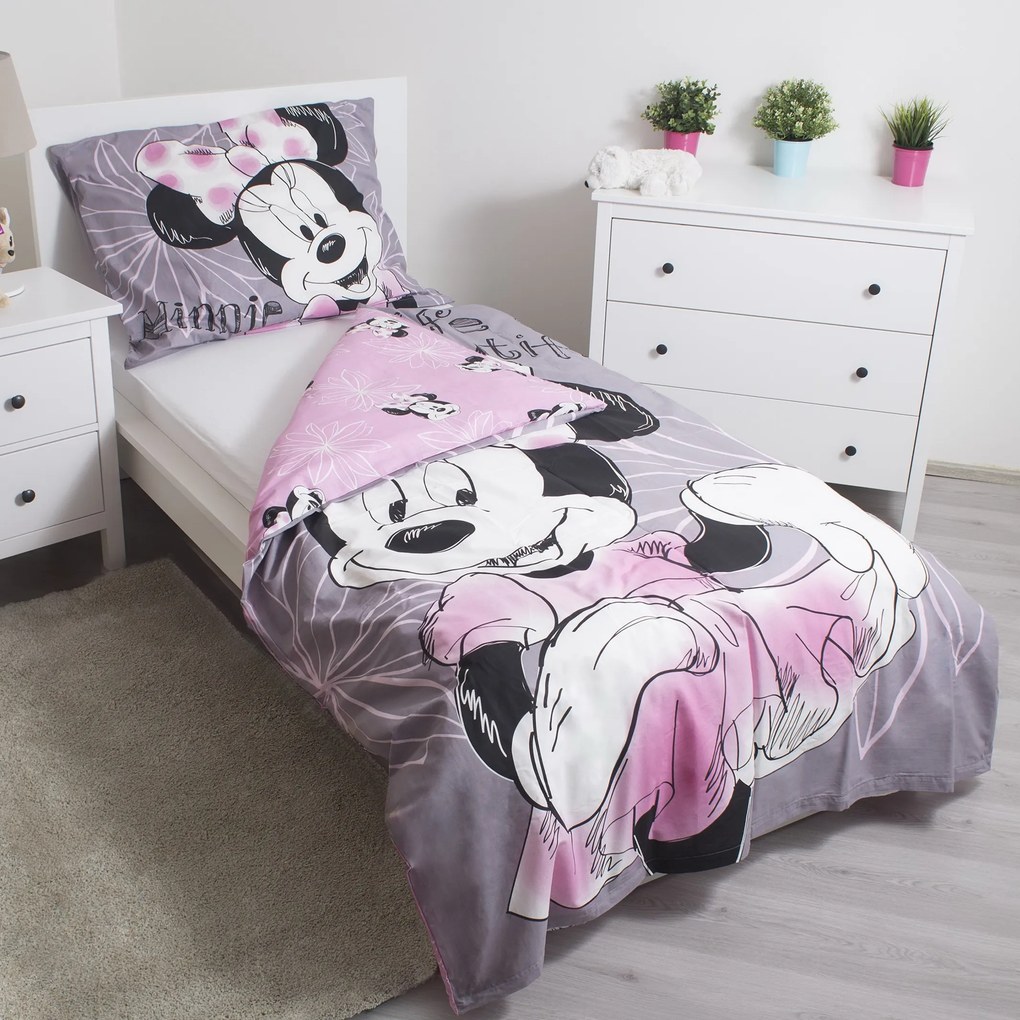 Jerry Fabrics Povlečení Minnie beautiful - 140x200, 70x90 bavlna