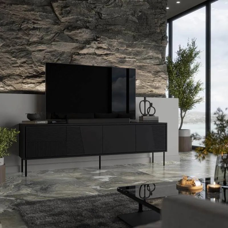 TV stolek ABI 200 cm černý