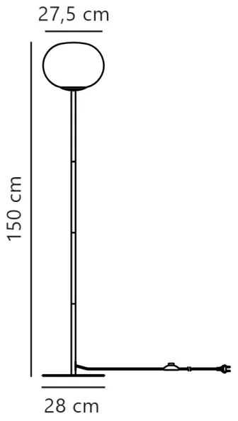 Nordlux - Stojací lampa ALTON 1xE27/25W/230V zlatá