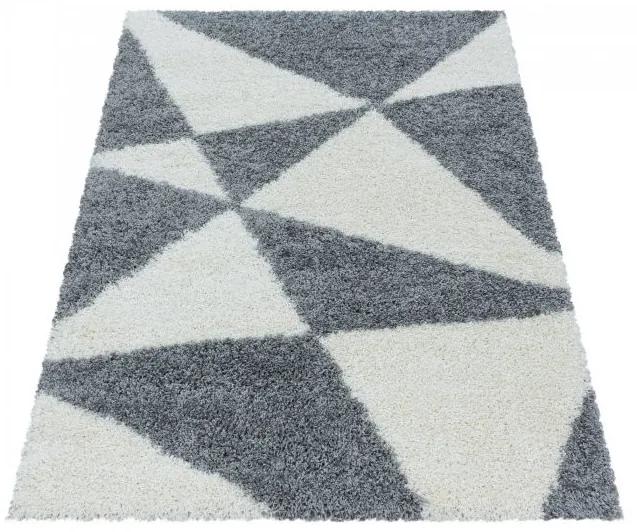 Vopi | Kusový koberec Tango shaggy 3101 grey - 80 x 150 cm