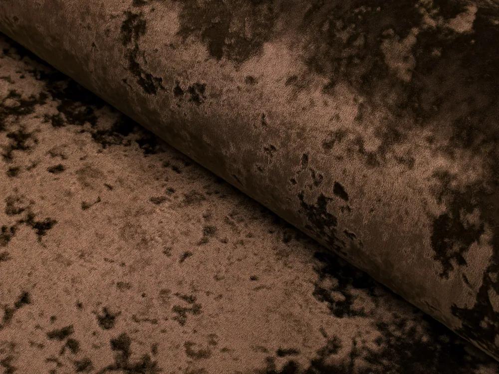 Biante Sametový oválný ubrus Diana DI-004 Tmavě hnědý 100x140 cm