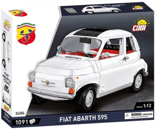 Cobi 24354 Fiat Abarth 595, 1:12, 1091 kostek