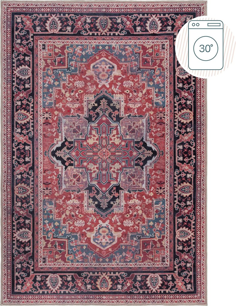 Kusový koberec Hebden Windsor Red, 160x230, červená, obývacia izba, Flair Rugs