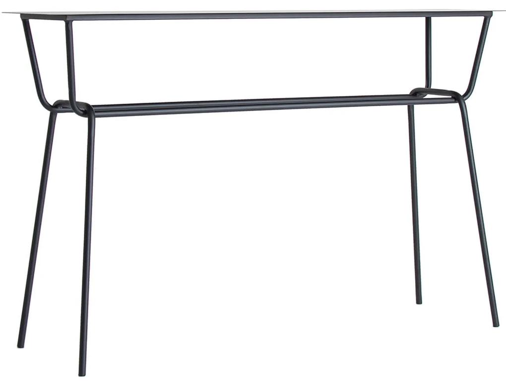 Konzolový stolek erina 120 x 35 cm černý MUZZA