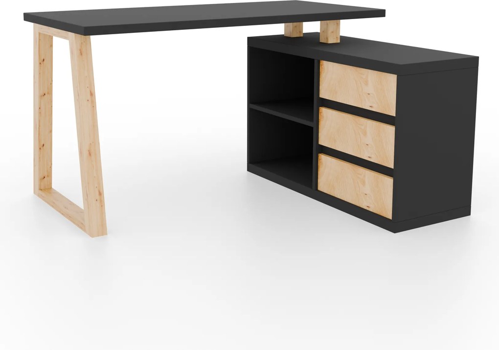 ADRK Furniture Rohový stůl Iwo II