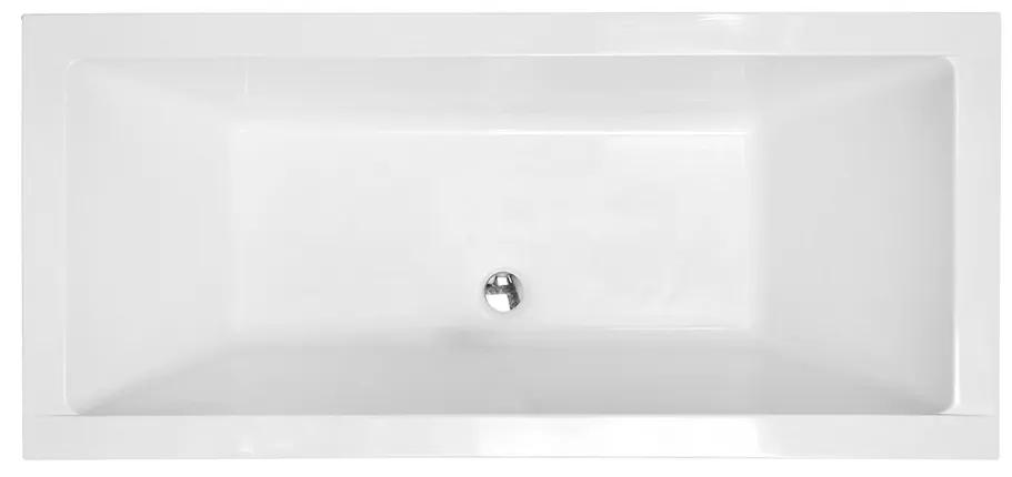 Besco Volně stojící vana ze sanitárního kompozitu Vena CC/BP 170x75, bez přepadu Rozměry (cm): 170x75, Typ a barva výpustě: Alcaplast Click-Clack s horním čištěním, chrom