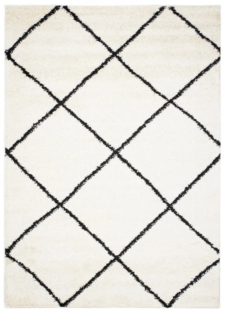 Kusový koberec shaggy Praka krémový 1 80x150cm