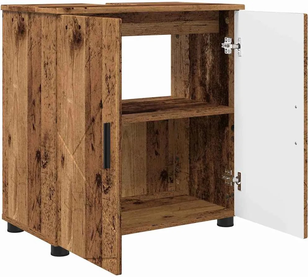 Sada koupelnového nábytku 3 ks Staré dřevo 61 x 35 x 64 cm 3392961
