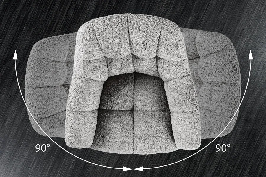 Designová otočná židle Vallerina šedá