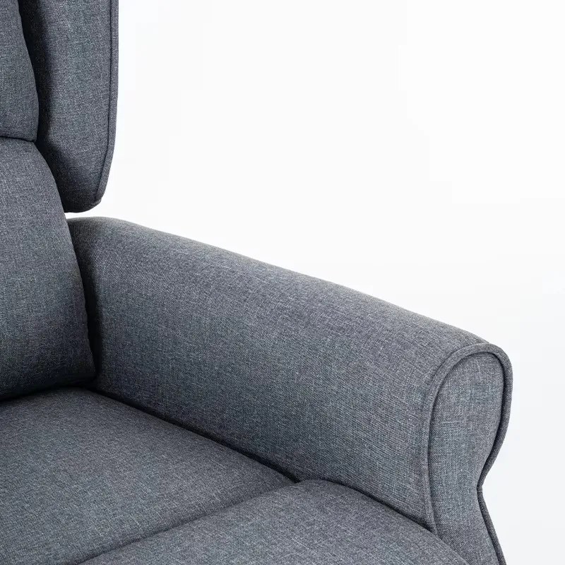 TV křeslo ušák STILO PLUS s elektrickým polohováním — látka, šedá, nosnost 130 kg