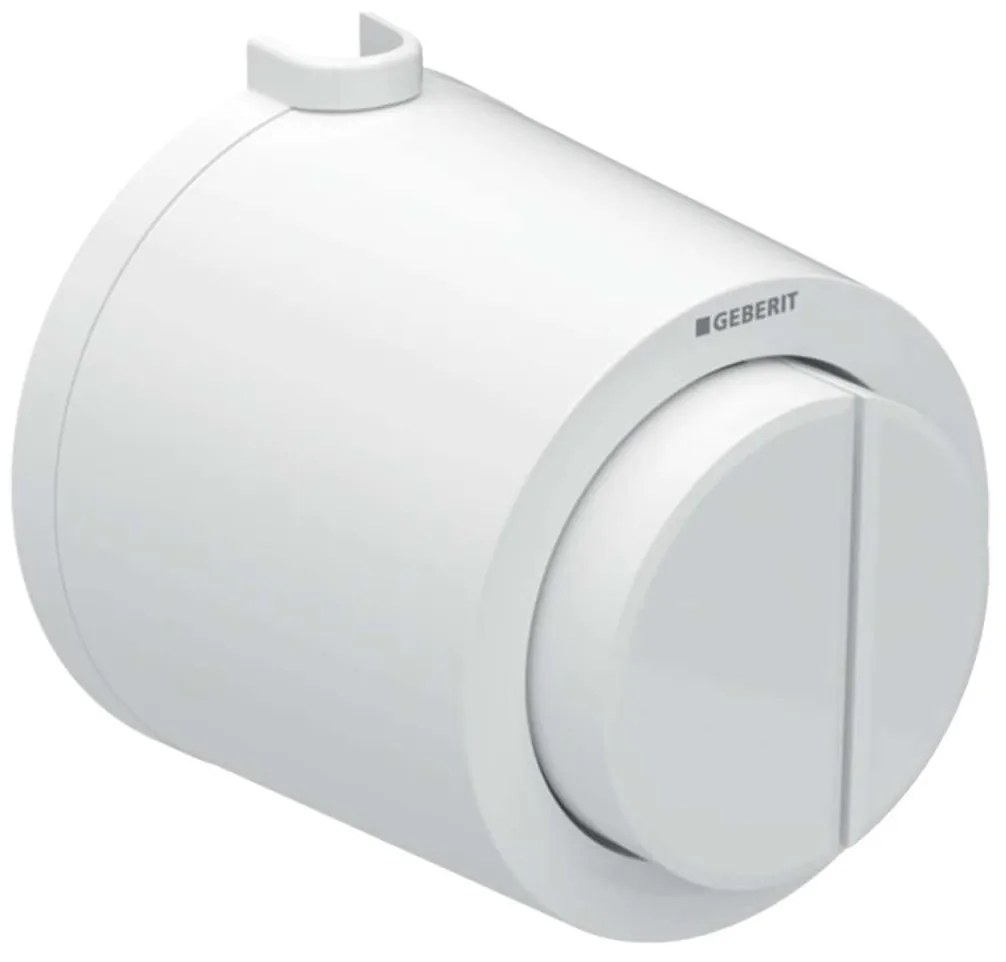 Geberit - Oddálené ovládání splachování WC, pneumatické, 2-činné splachování, alpská bílá 116.049.11.1