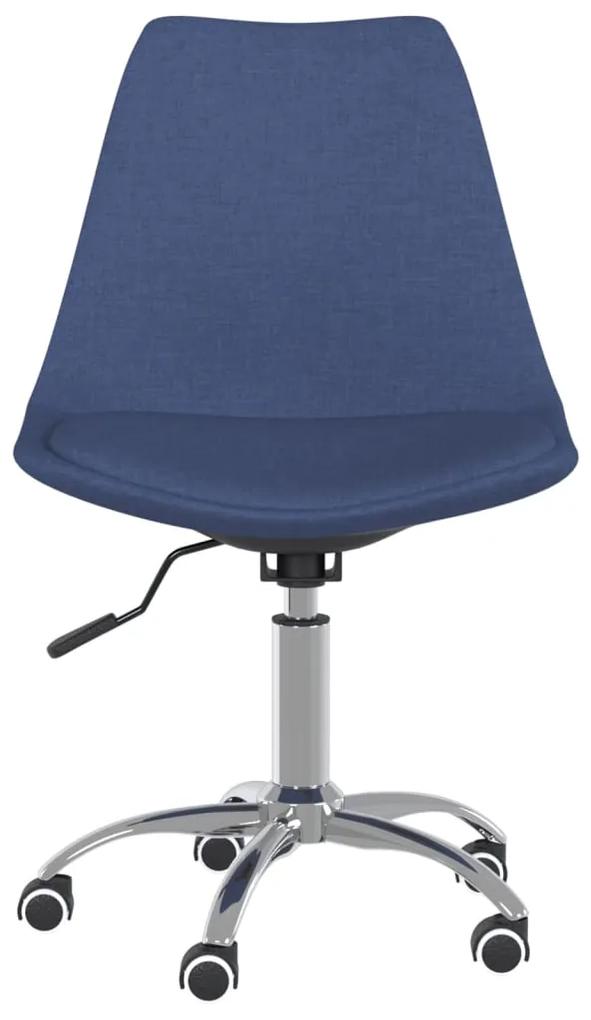 Otočné jídelní židle 2 ks modré textil,  338343