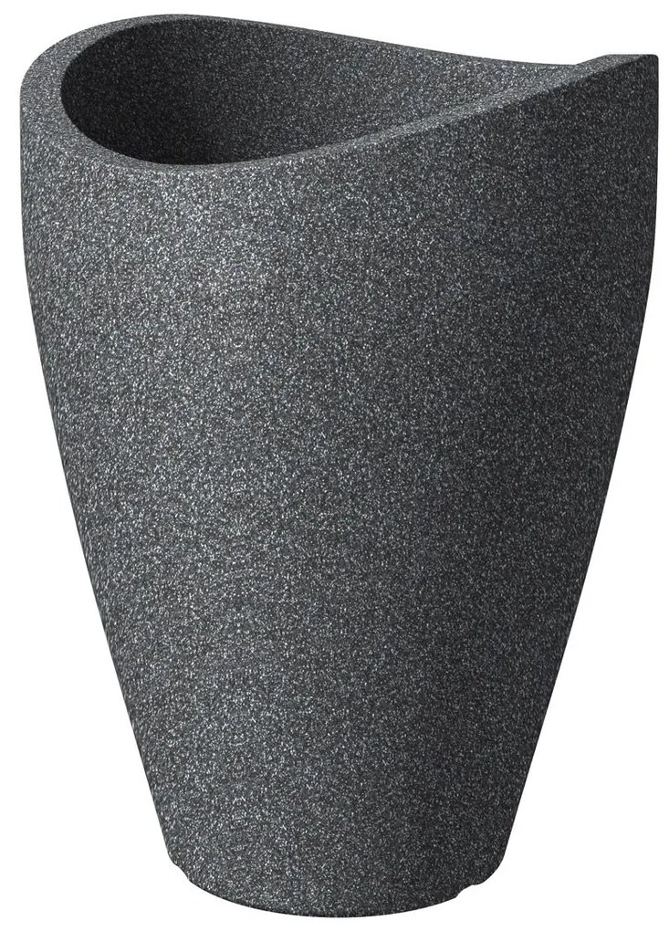 Scheurich Květináč Wave Globe High (Black Granit), Provedení: Black - 4033083542651