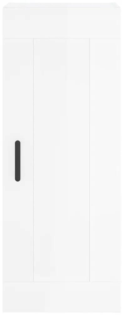 Skříň highboard bílá s vysokým leskem 34,5x34x180 cm kompozit,  3200267