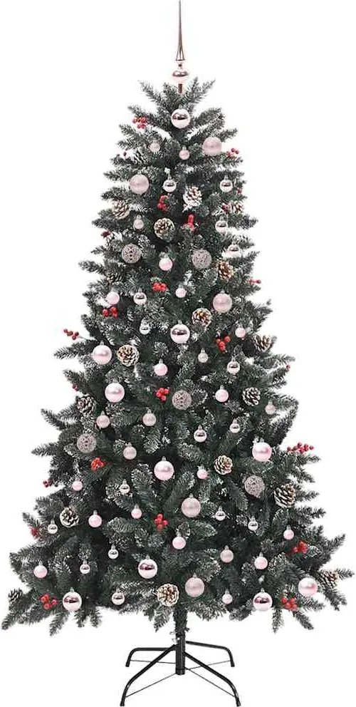 Umělý vánoční stromeček Zelená 180 cm PVC, plast a ocel 3395882